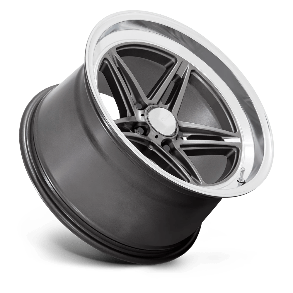 American Racing Vintage VN514 GROOVE - 18X10 +12 Anthracite w/ Diamond ...