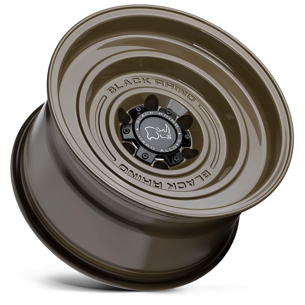 Black Rhino Hard Alloys SOLID - 17X9.5 +-12 Gloss Alligator Green ...