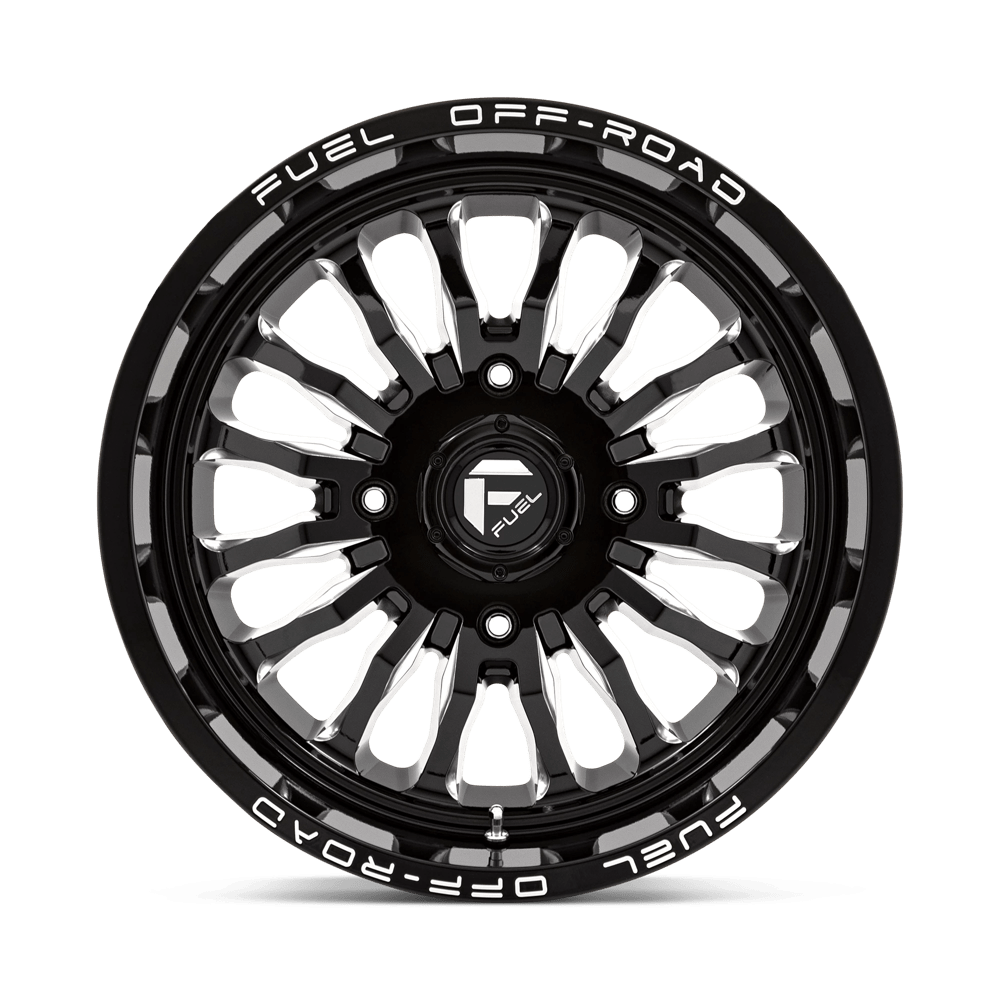 Fuel UTV D821 ARC UTV - 20X7 +13 Gloss Black Milled - Best Wheels Online