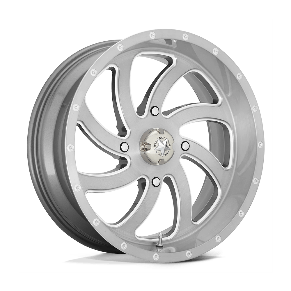 MSA Offroad Wheels M36 SWITCH - 18X7 +00 Brushed Titanium - Best Wheels ...