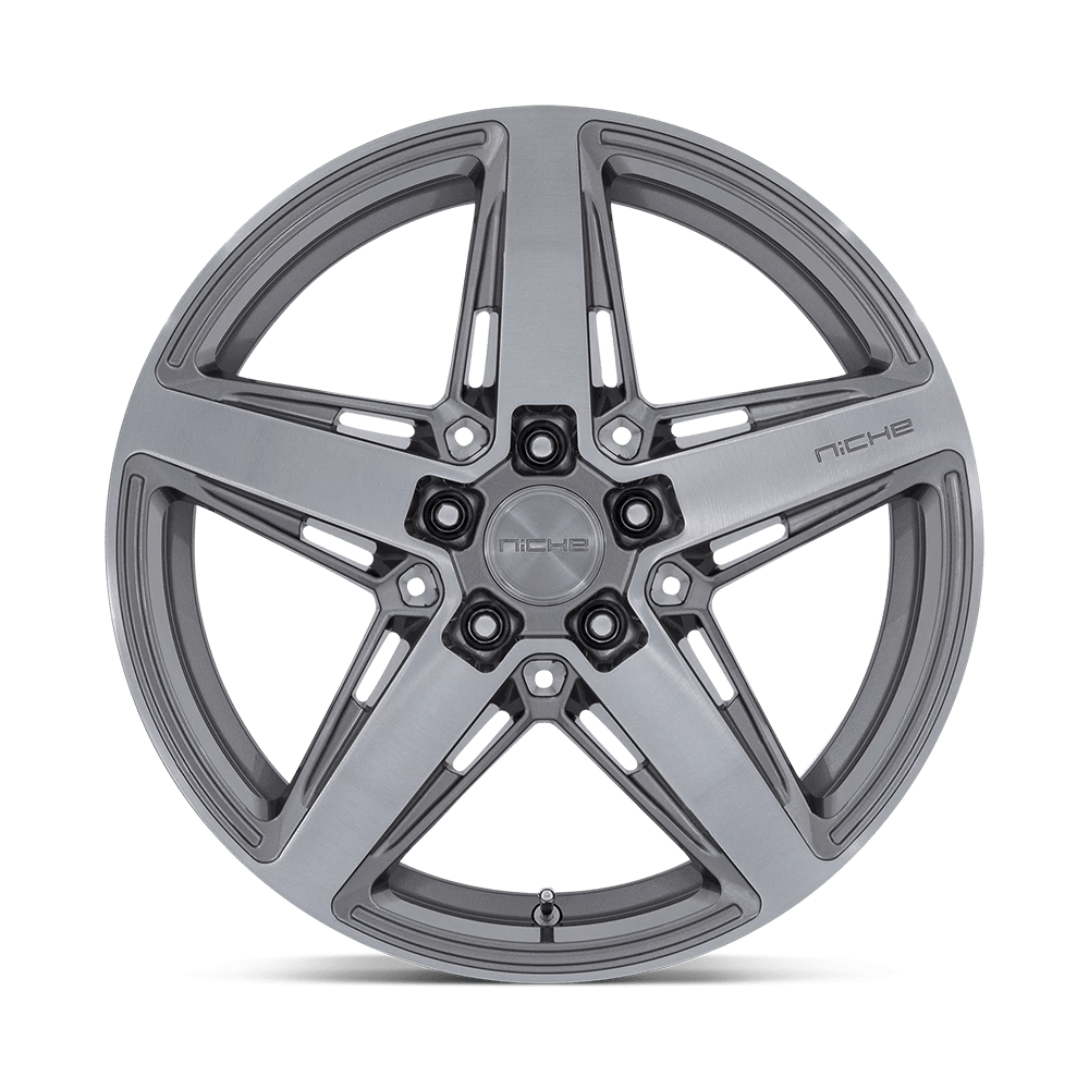 Niche 1PC M270 TERAMO - 18X8 +30 Anthracite Brushed Face Tint Clear ...