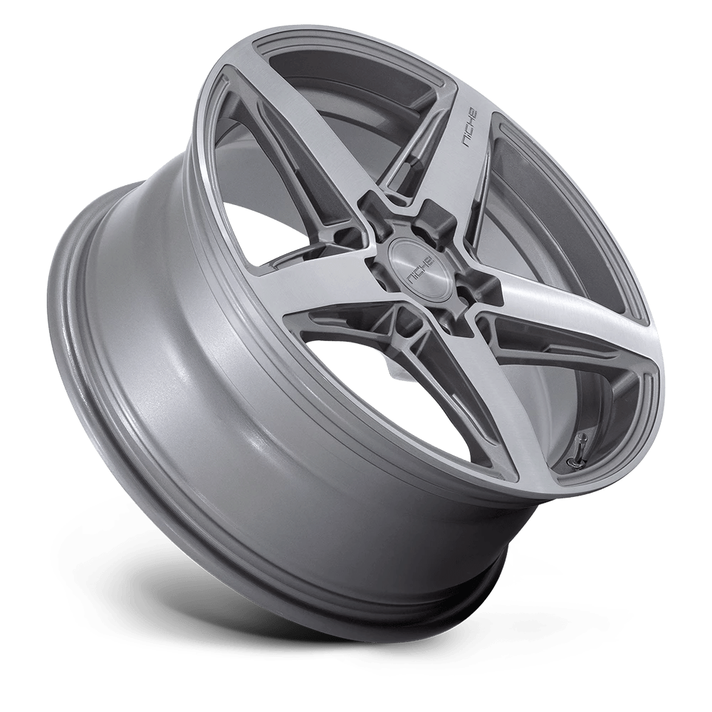 Niche 1PC M270 TERAMO - 18X8 +30 Anthracite Brushed Face Tint Clear ...