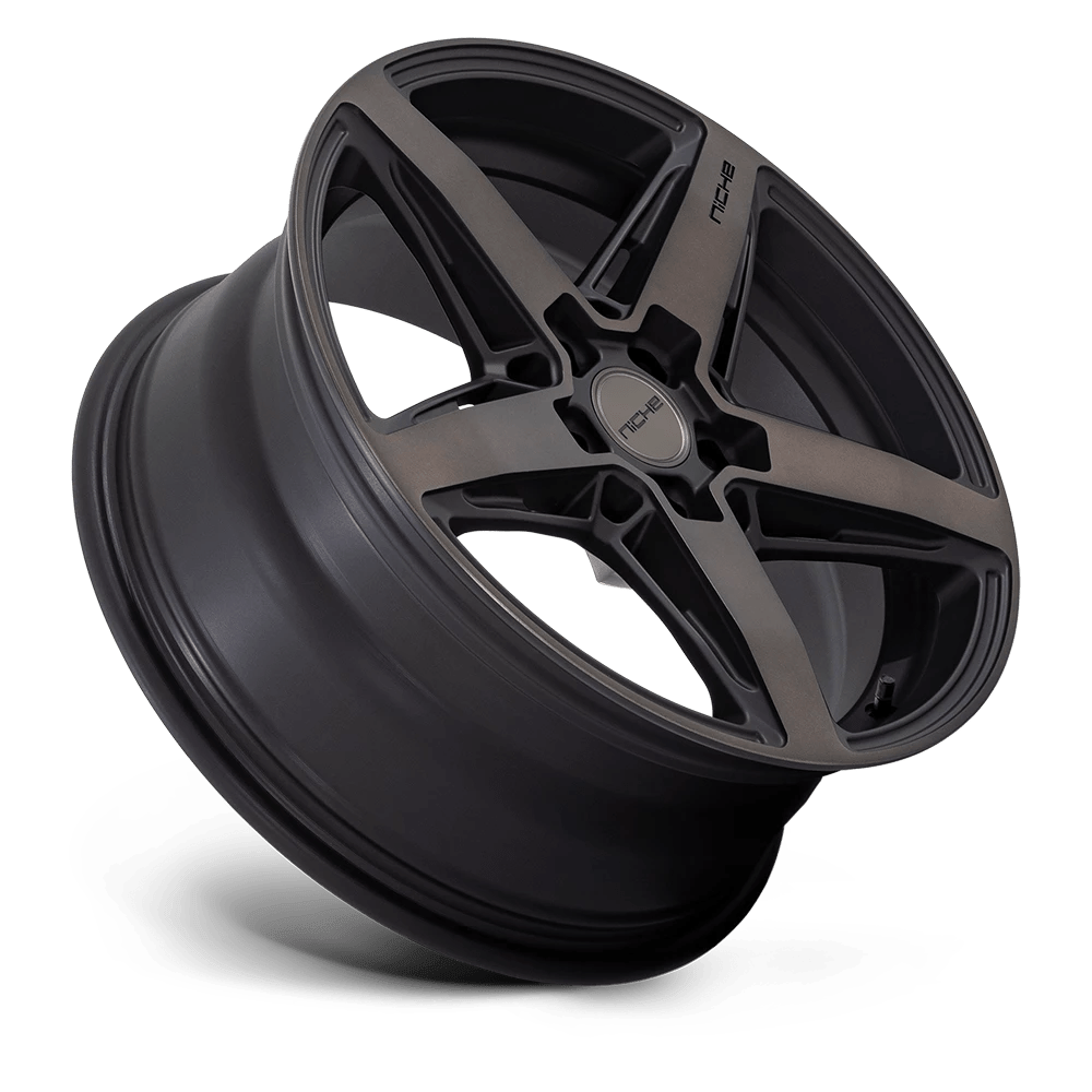 Niche 1PC M271 TERAMO - 18X8 +42 Matte Black w/ Double Dark Tint Face ...
