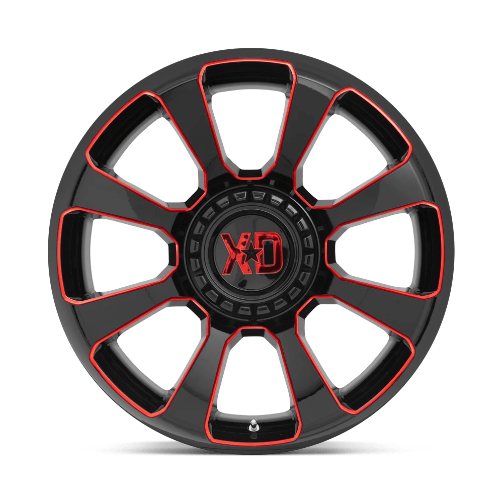 XD XD854 REACTOR - 20X9 +18 Gloss Black Milled w/ Red Tint - Best ...